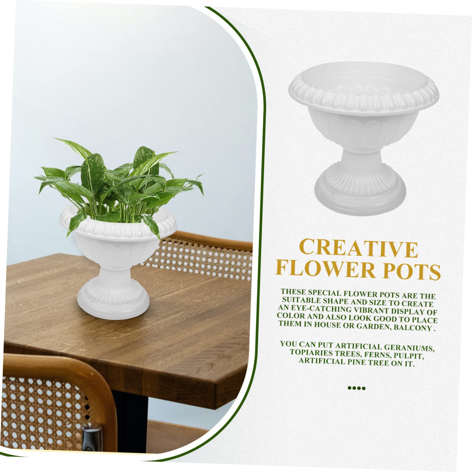 Roman Garden Plastic Pots CEMENT ROMAN PLANTER COPA POTS $260 EACH