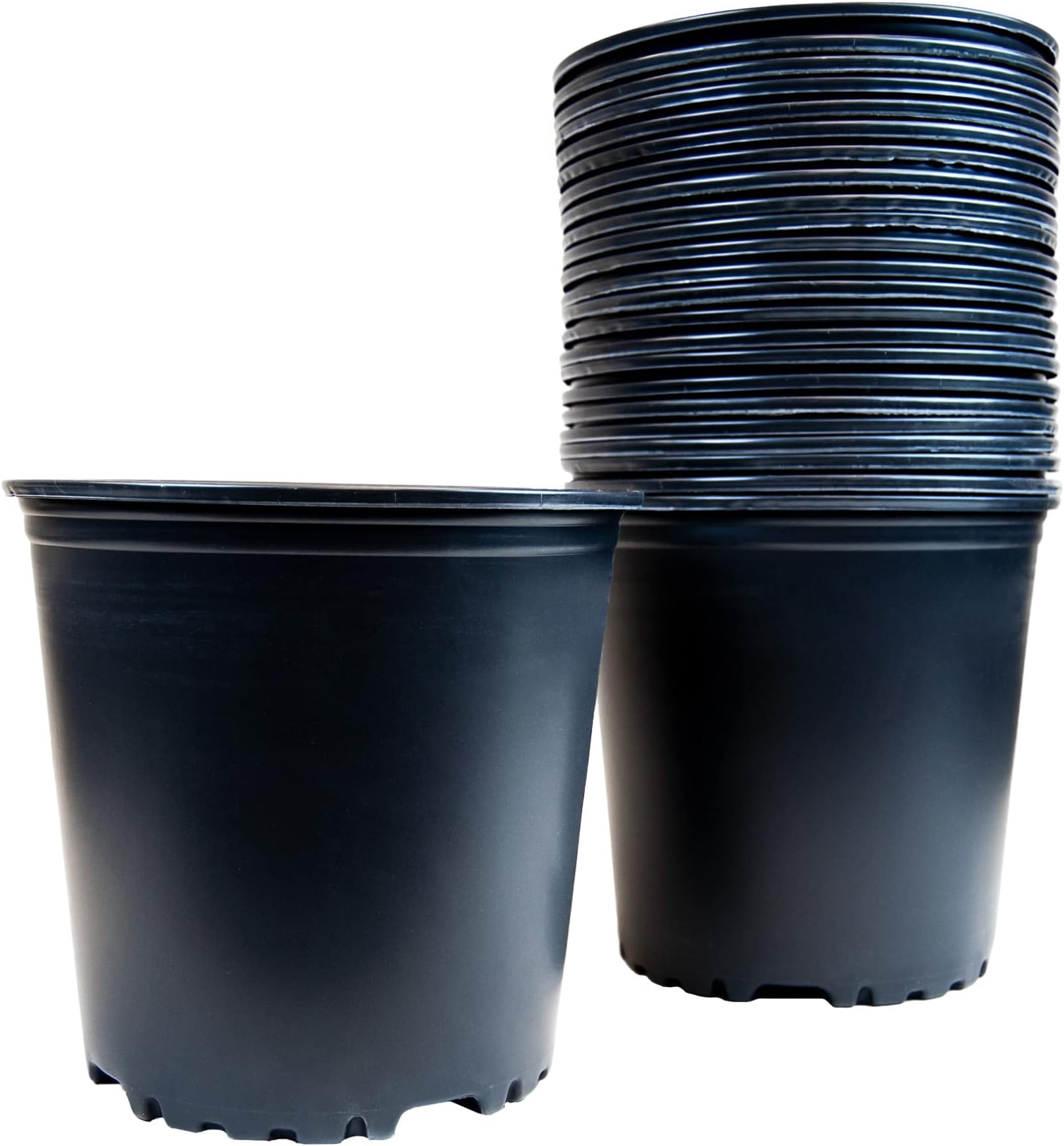 Amazon.com: Viagrow 20 Gallon Round Plastic Garden Nursery Pots (6-Pack ...
