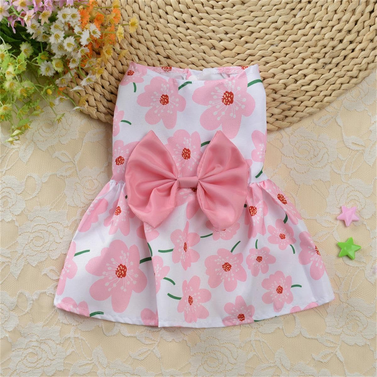 Vestidos de perro para perros pequeños, vestido de princesa con lazo ...