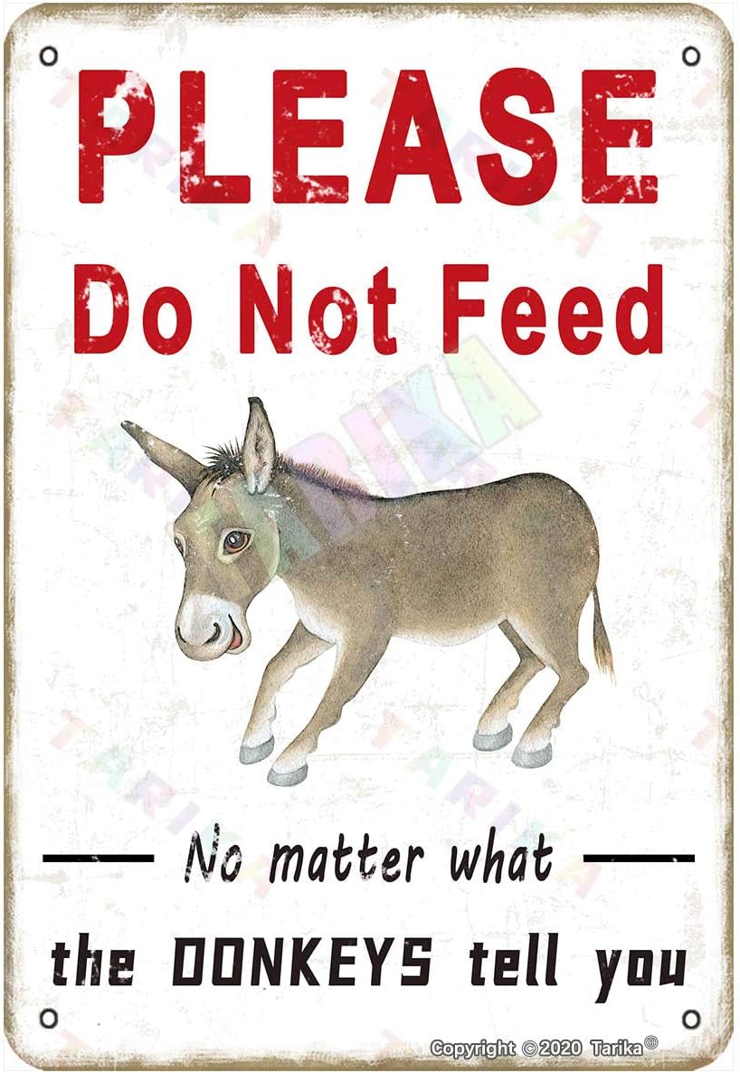 Amazon.com: Please Do Not Feed The Donkeys for Home,Outdoor,Club ...