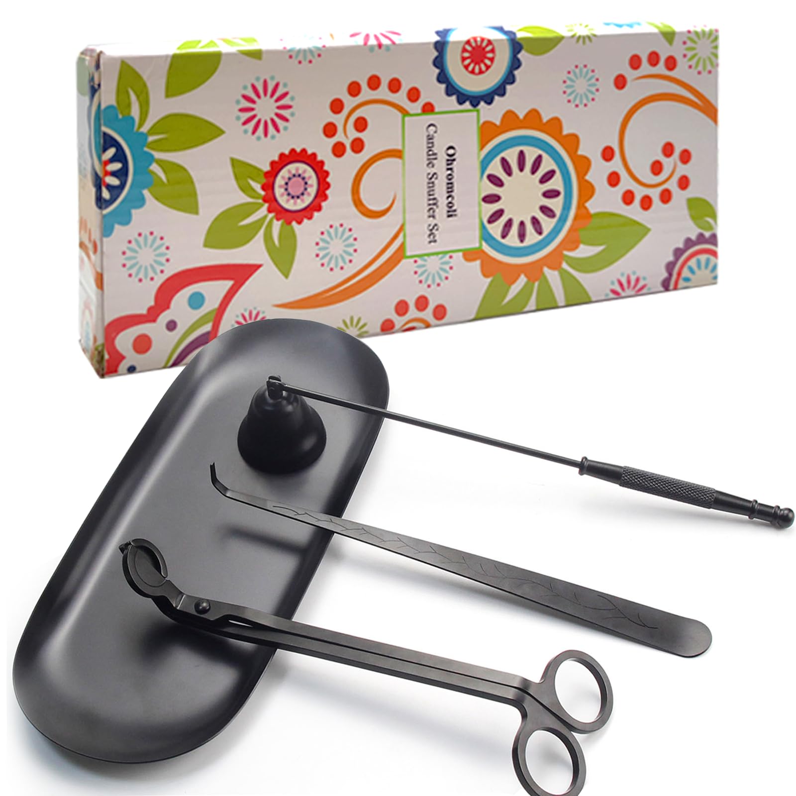 Amazon.com: Ohromcoli Candle Wick Trimmer 4 in 1 Candle Snuffer Set ...