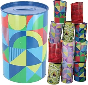 Multicolour Money Tin Box | Money Saving Tin Multicolor Coin Tin ...