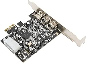 Amazon.com: PCI Express FireWire Card, 2 1394B 9 Pin Interfaces, 1 ...