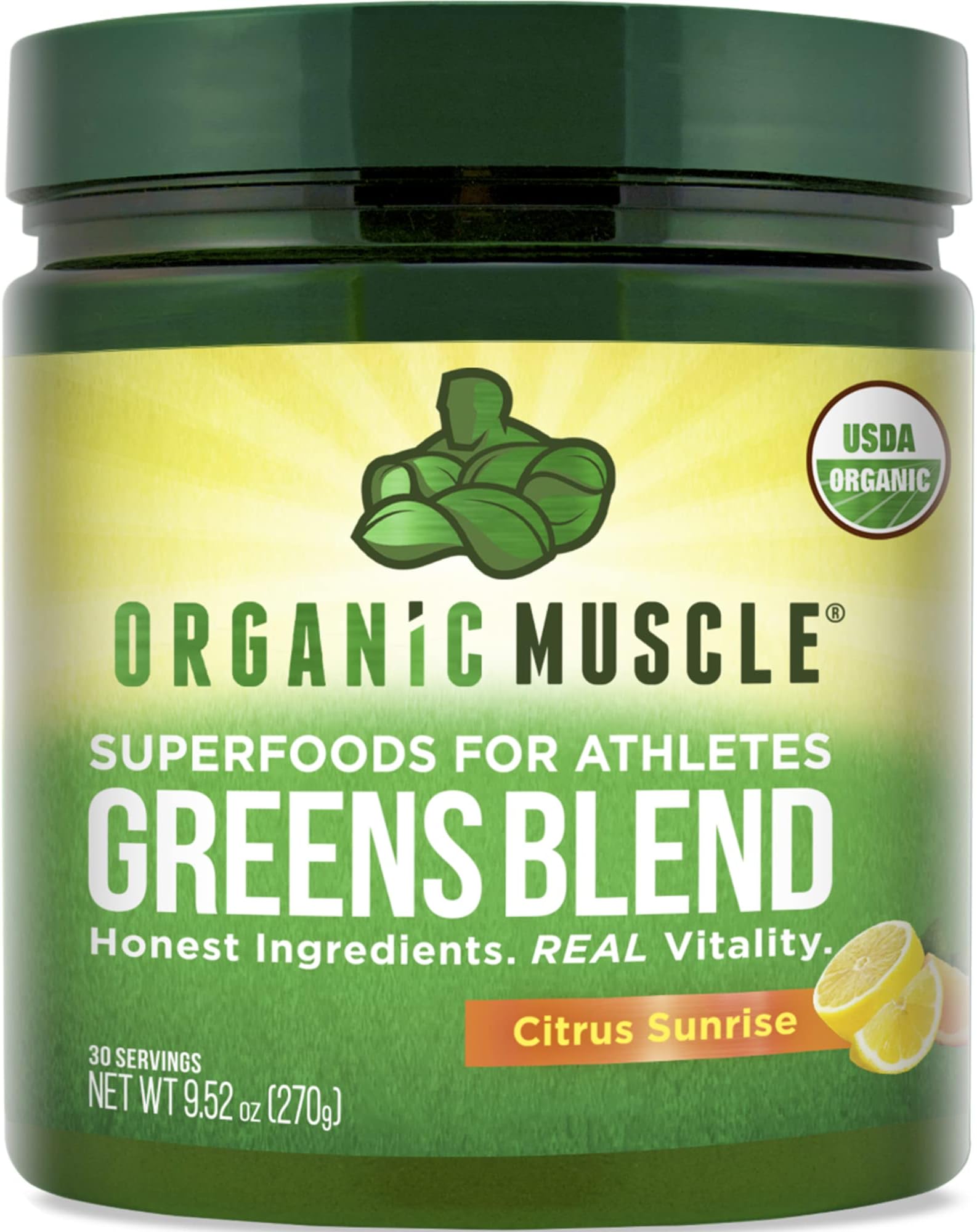 Amazon.com: Organic Muscle Super Greens Powder Organic Superfood Powder ...