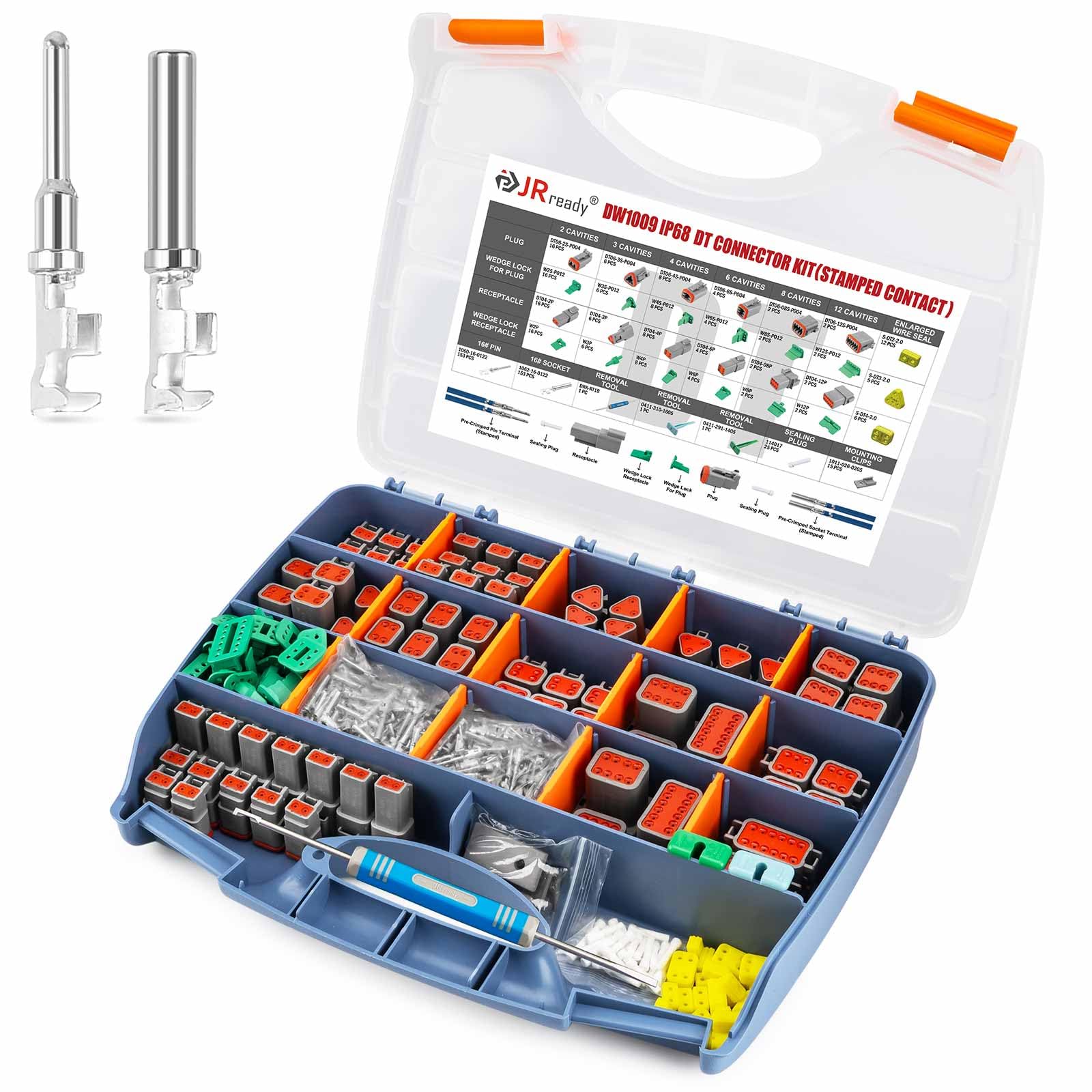 Amazon.com: JRready DW1009 Deutsch Connector Kit, 2 3 4 6 8 12 Pin Gray ...