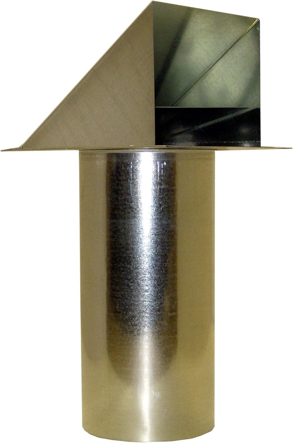 Exterior Wall Cap with Damper and Screen - 8 inch (Galvanized Steel ...