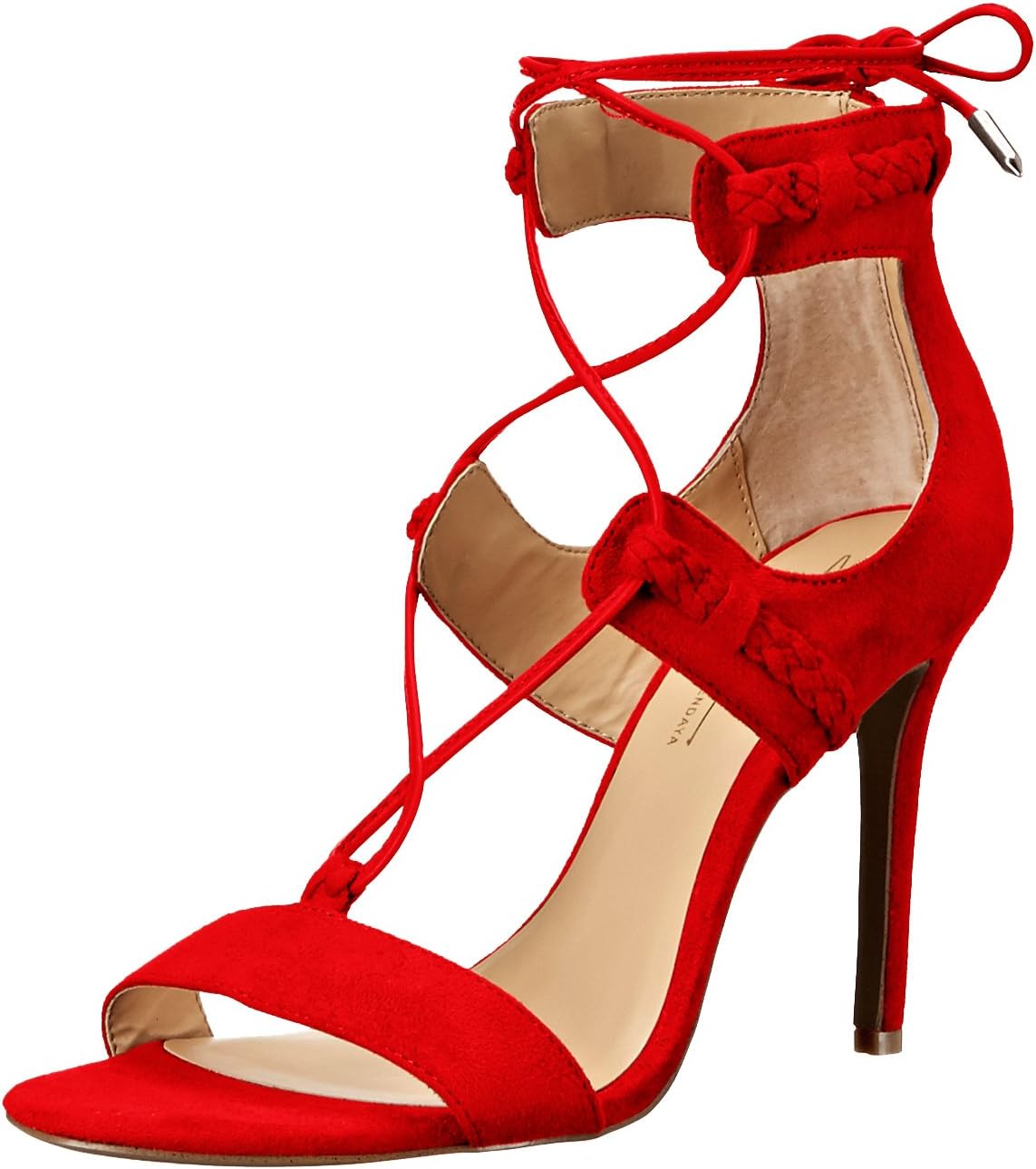 Amazon.com | Daya by Zendaya Women's Starke Gladiator Sandal, Red, 8 M ...