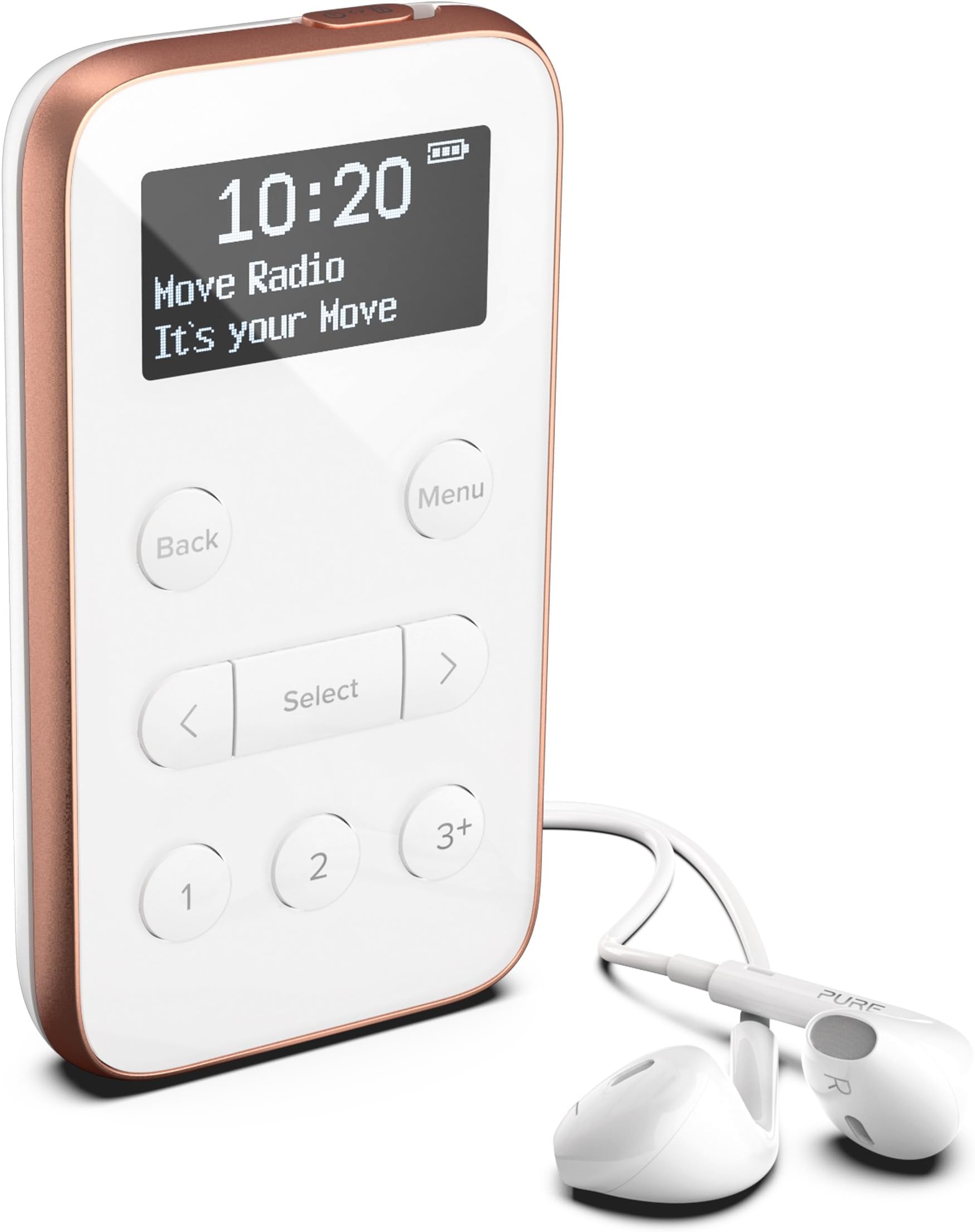 Pure UK Move R3 Rechargeable Personal Pocket FM/DAB+/DAB Digital Radio ...