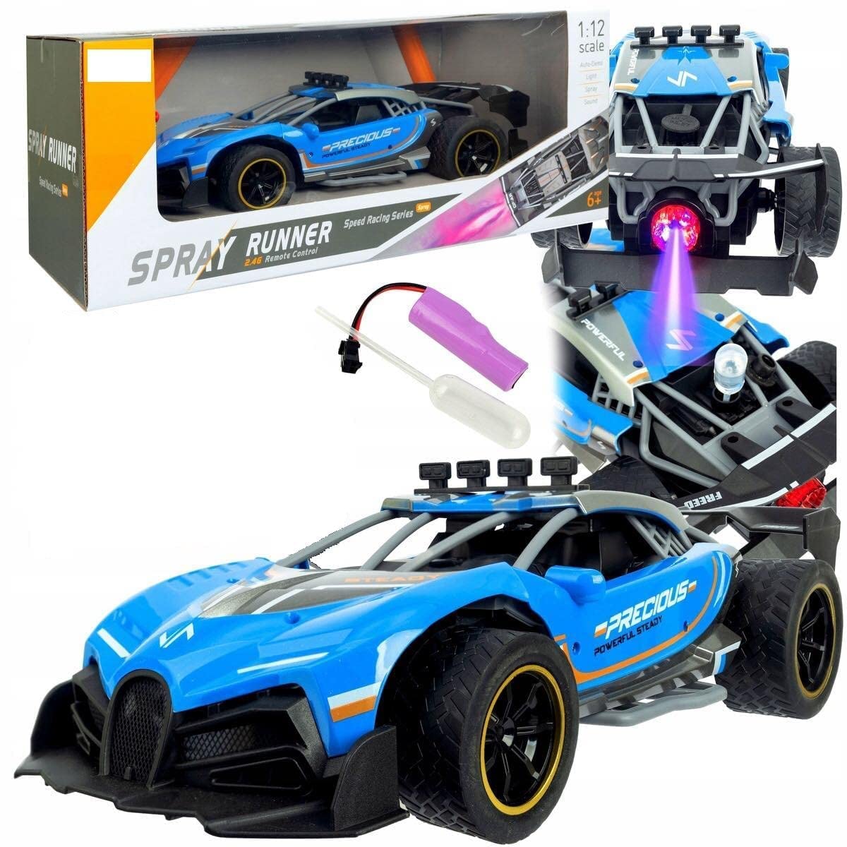 Buy Heattack Rear Fog Racer 2.4Ghz Remote Control Rc Spray Runner Car ...