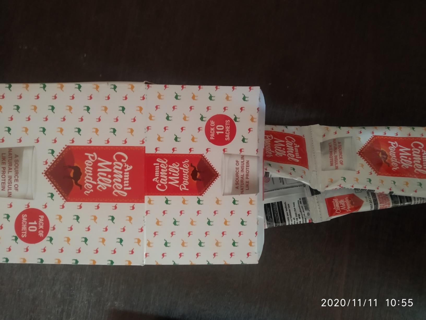 Amul Camel Milk Powder : Pack of 10 Sachets 25gm Each : Amazon.in ...