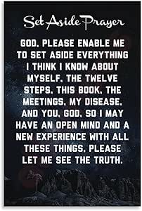 Amazon.com: Set Aside Prayer AA Poster Poem Art Posters Canvas Painting ...