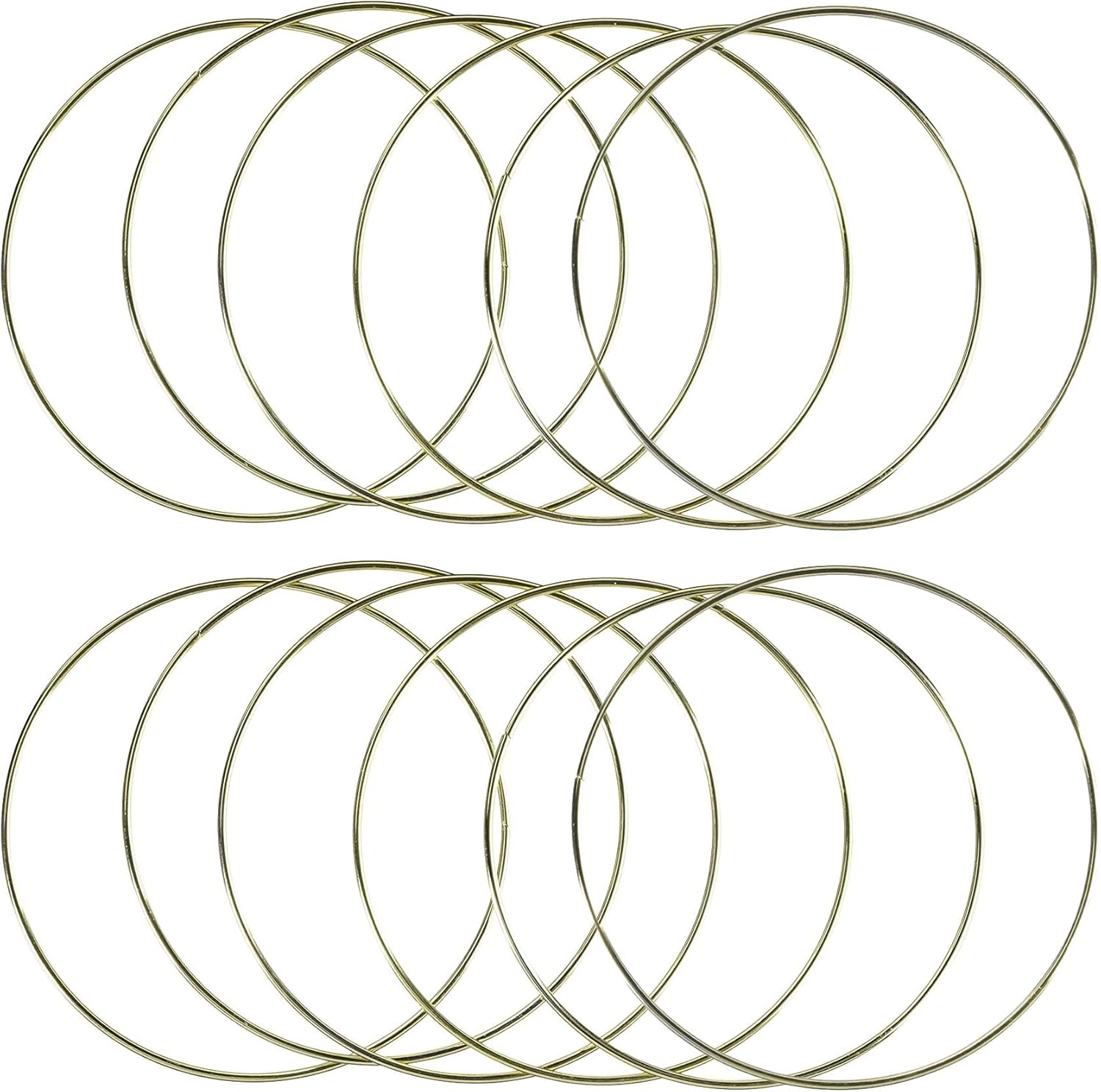 Amazon.com: Darice Gold Tone Metal Macrame Ring 4 inch 1717 (12-Pack ...