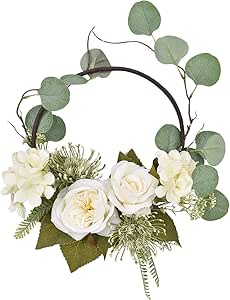 Amazon.com: ALLHANA Hydrangea Summer Wreath for Front Door, 16-18 Inch ...