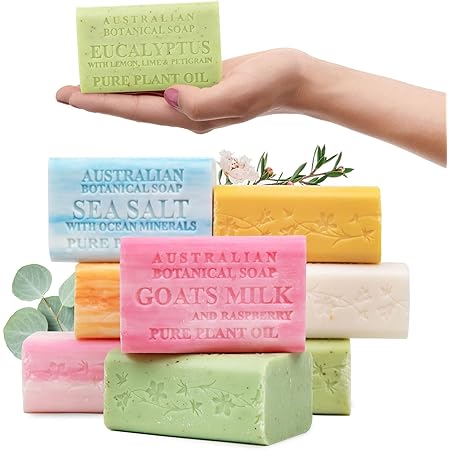 Amazon.com : Australian Botanical Soap, Pure Plant Oil Soaps, 8 Bar ...