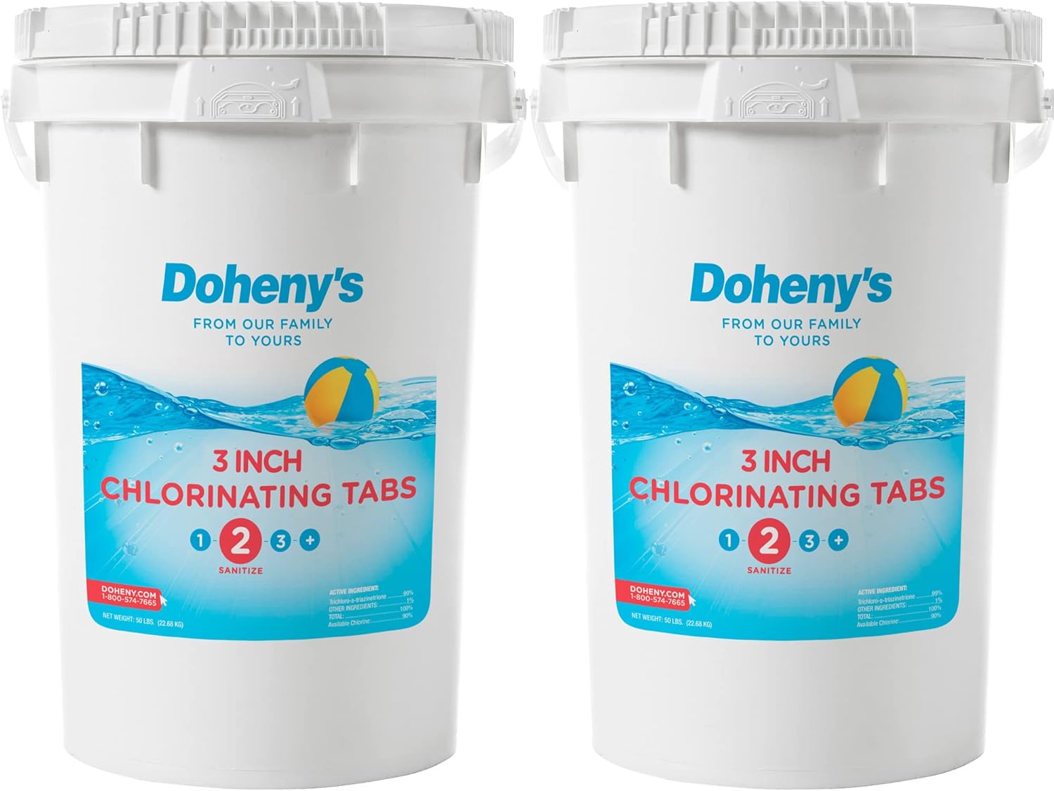 Amazon.com : Doheny’s 3-Inch Stabilized Chlorine Tablets for Sanitizing ...