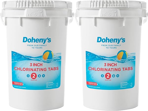 Amazon.com : Doheny’s 3-Inch Stabilized Chlorine Tablets for Sanitizing ...