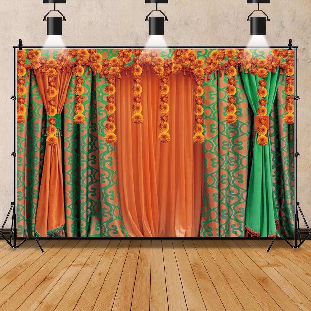 Leowefowa Vinyl 10x8ft India Pooja Traditional Backdrops Indian Wedding ...