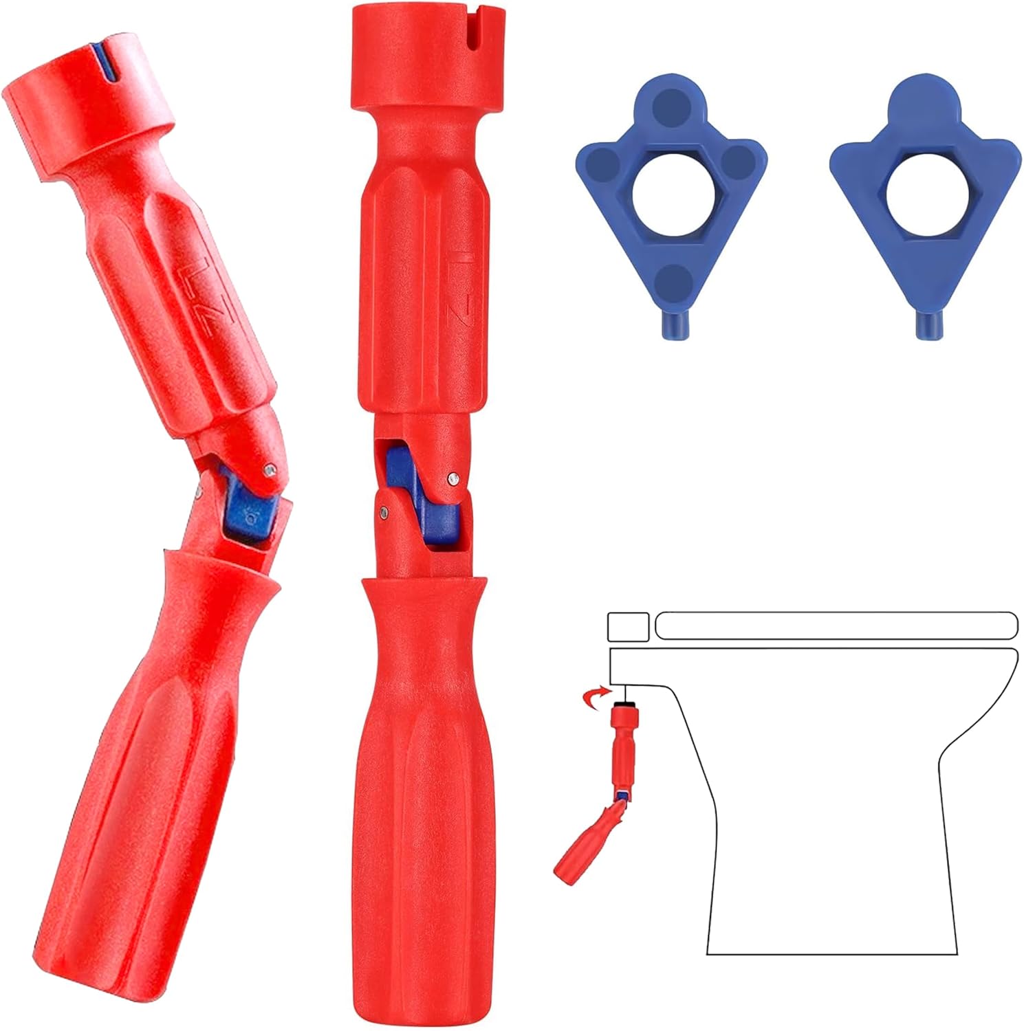 YqsIbth Toilet Seat Spanner Plumbing Tools, Toilet Seat Tightening Tool ...