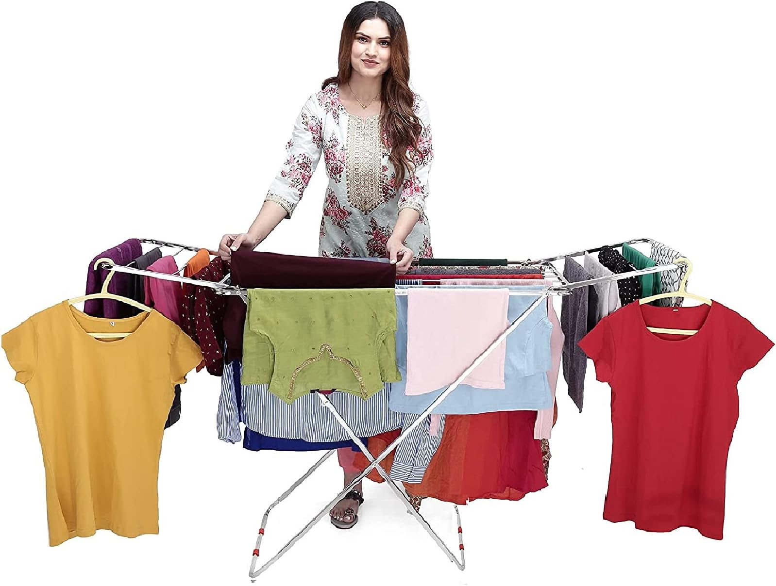 LiMETRO STEEL Stainless Steel Double Pole 3 Layer Stainless Steel Cloth ...