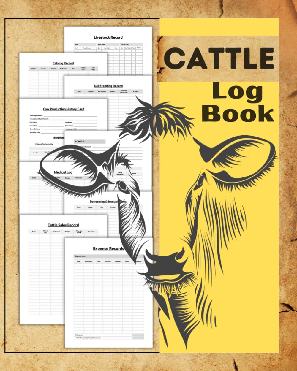 Amazon.com: Cattle Log Book: Breeding Excellence and Herd Health ...