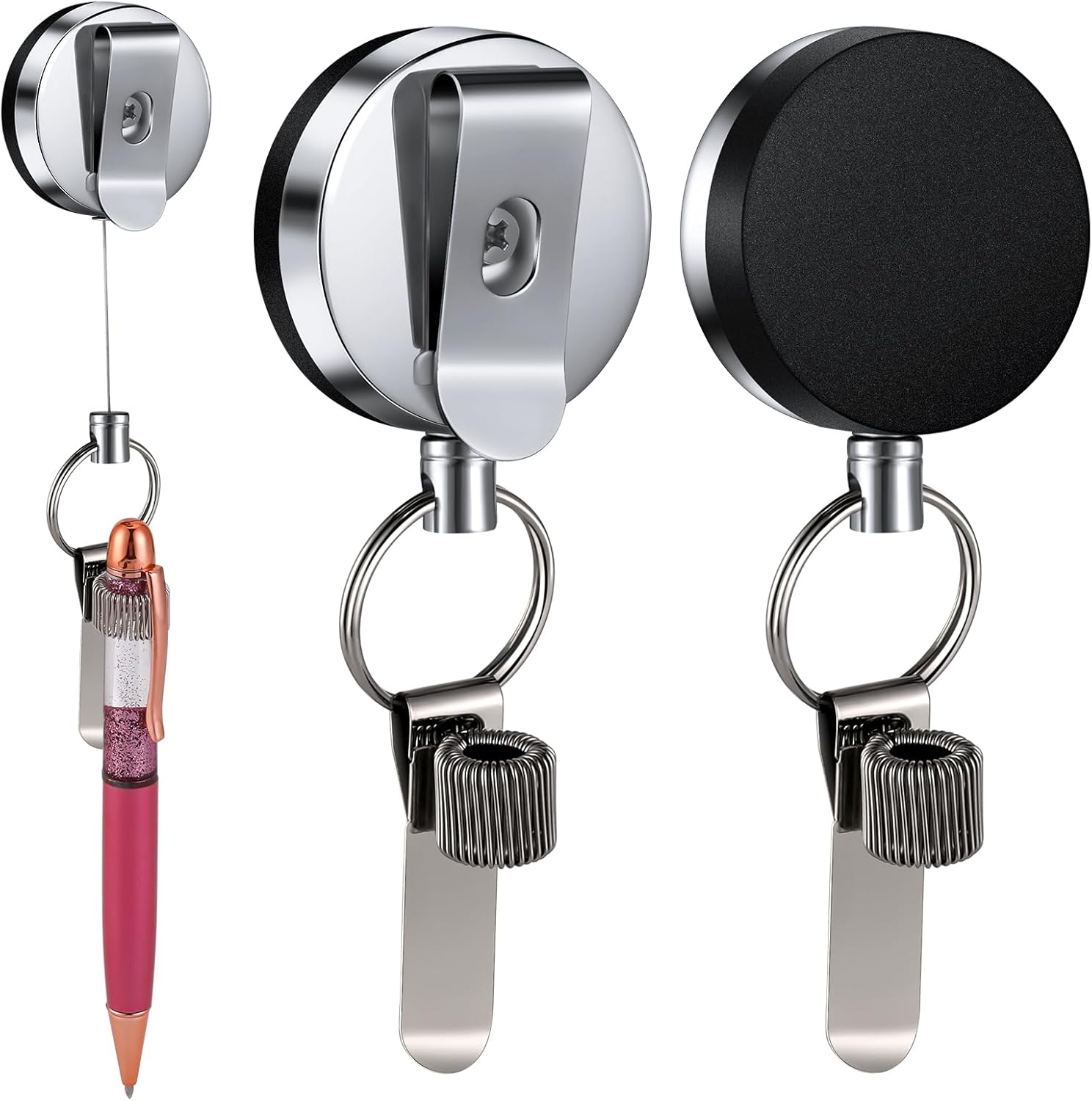 Amazon.com : Guiqulai 3 Pcs Retractable Pull Pen Pencil Holders ...