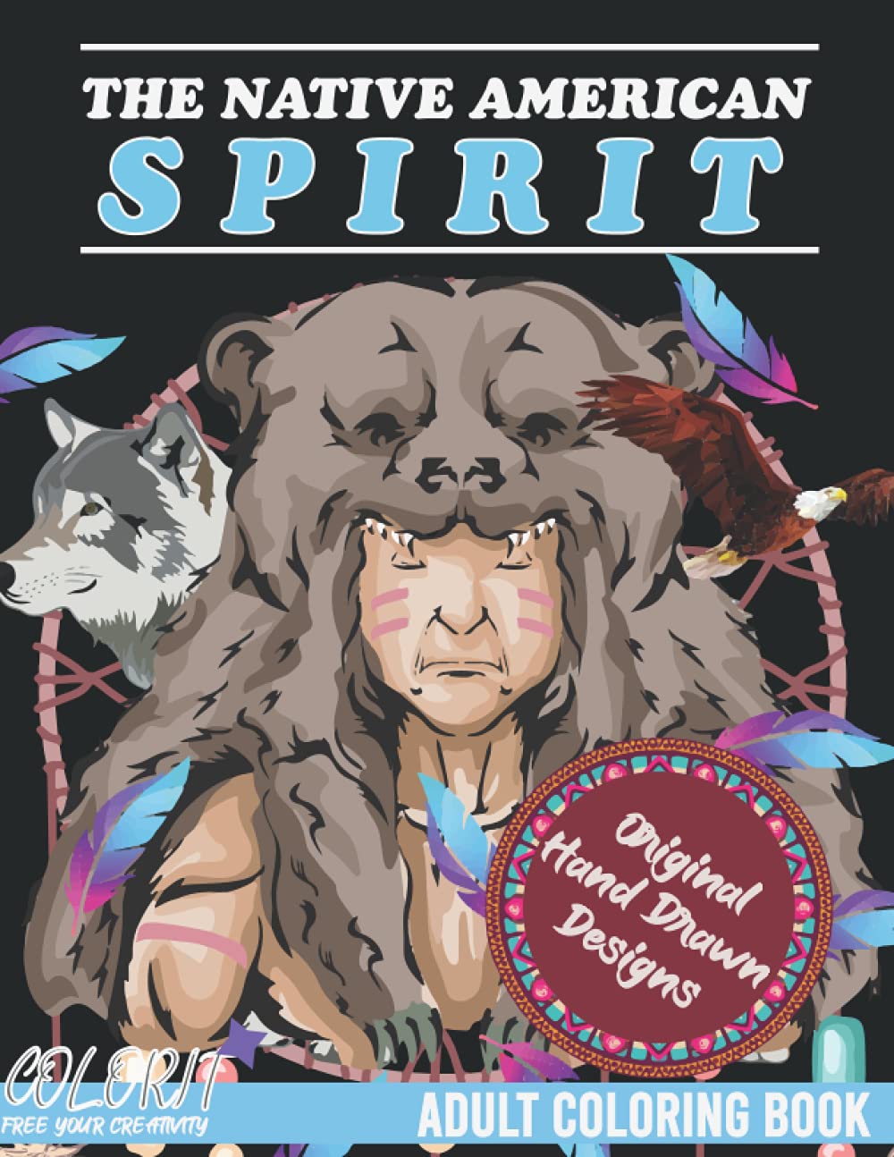 Buy colorlt The Native American Spirit Adult Coloring Book: Single ...