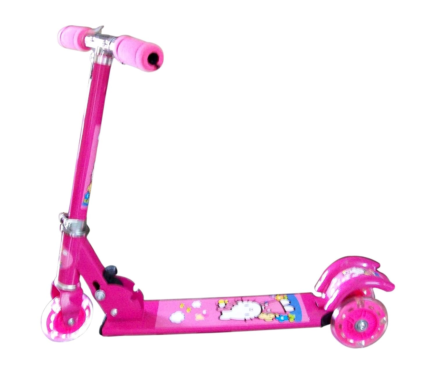 Treasure Box 3 Wheel Foot Scooty Toy for Kids (Pink) : Amazon.in ...