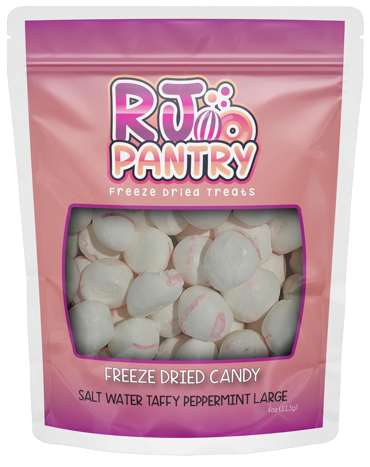 Amazon.com : RJ Pantry Freeze-Dried Salt Water Taffy Peppermint Candy ...
