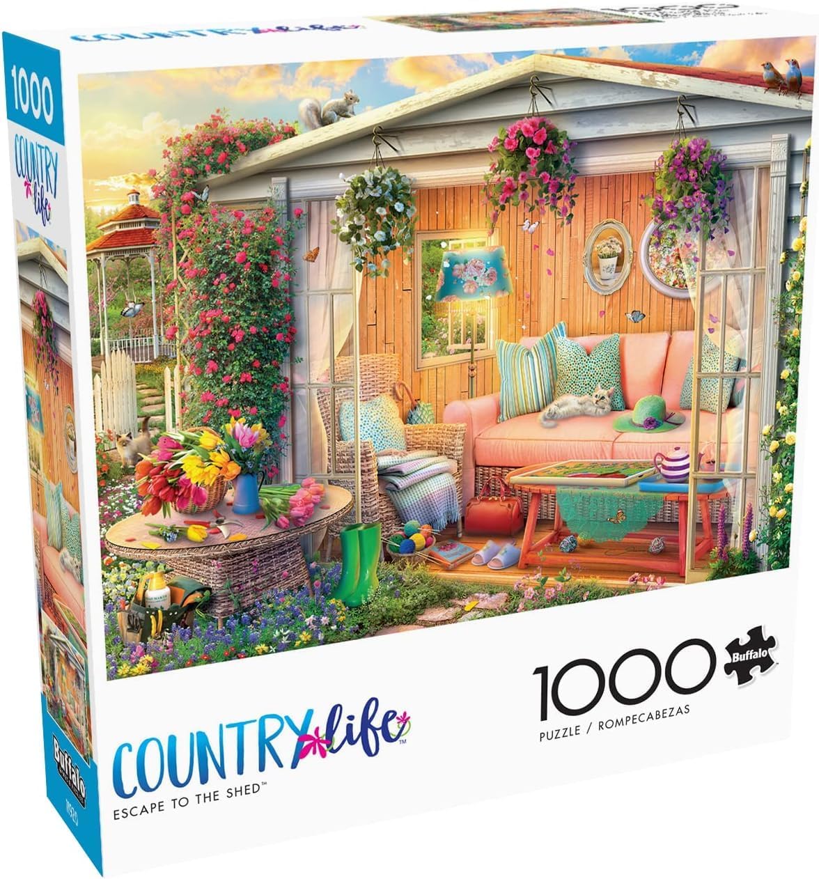 Amazon.com: Buffalo Games - Eduard - Escape to the Shed - 1000 Piece ...