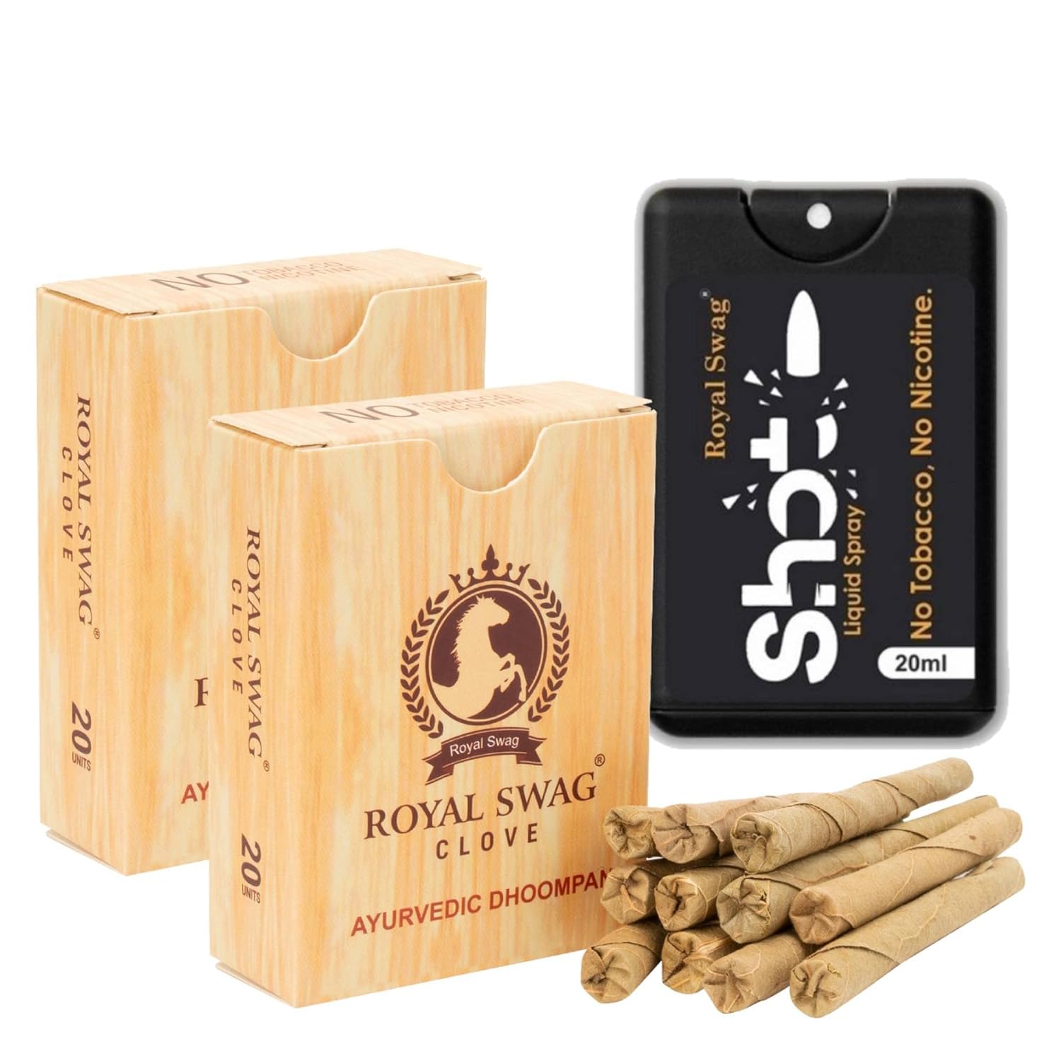 ROYAL SWAG Ayurvedic Herbal Bidi For Smoking 100% Tobacco-Free ...