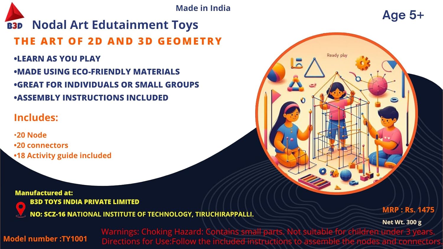The Art of 2D and 3D Geometry | Educational and Fun Toy for Kids Age 5 ...