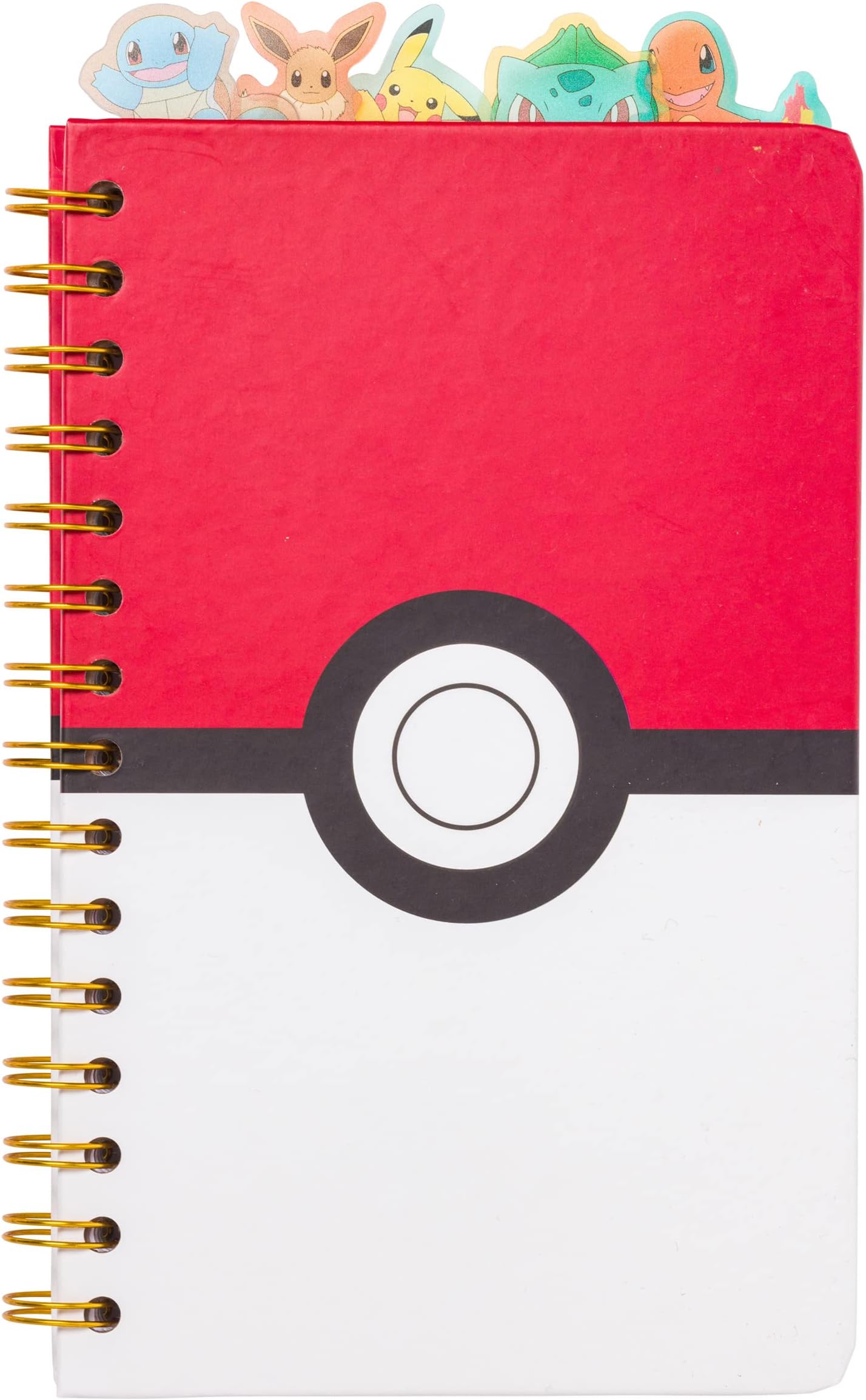 Amazon.com: Silver Buffalo Pokemon Spiral Tabbed Notebook Featuring ...