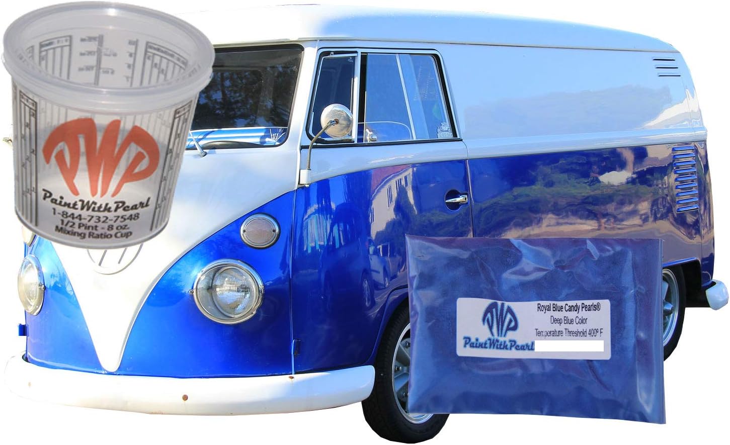 Amazon.com: Royal Blue Candy Paint Pearls - Metallic Paint Pigment ...