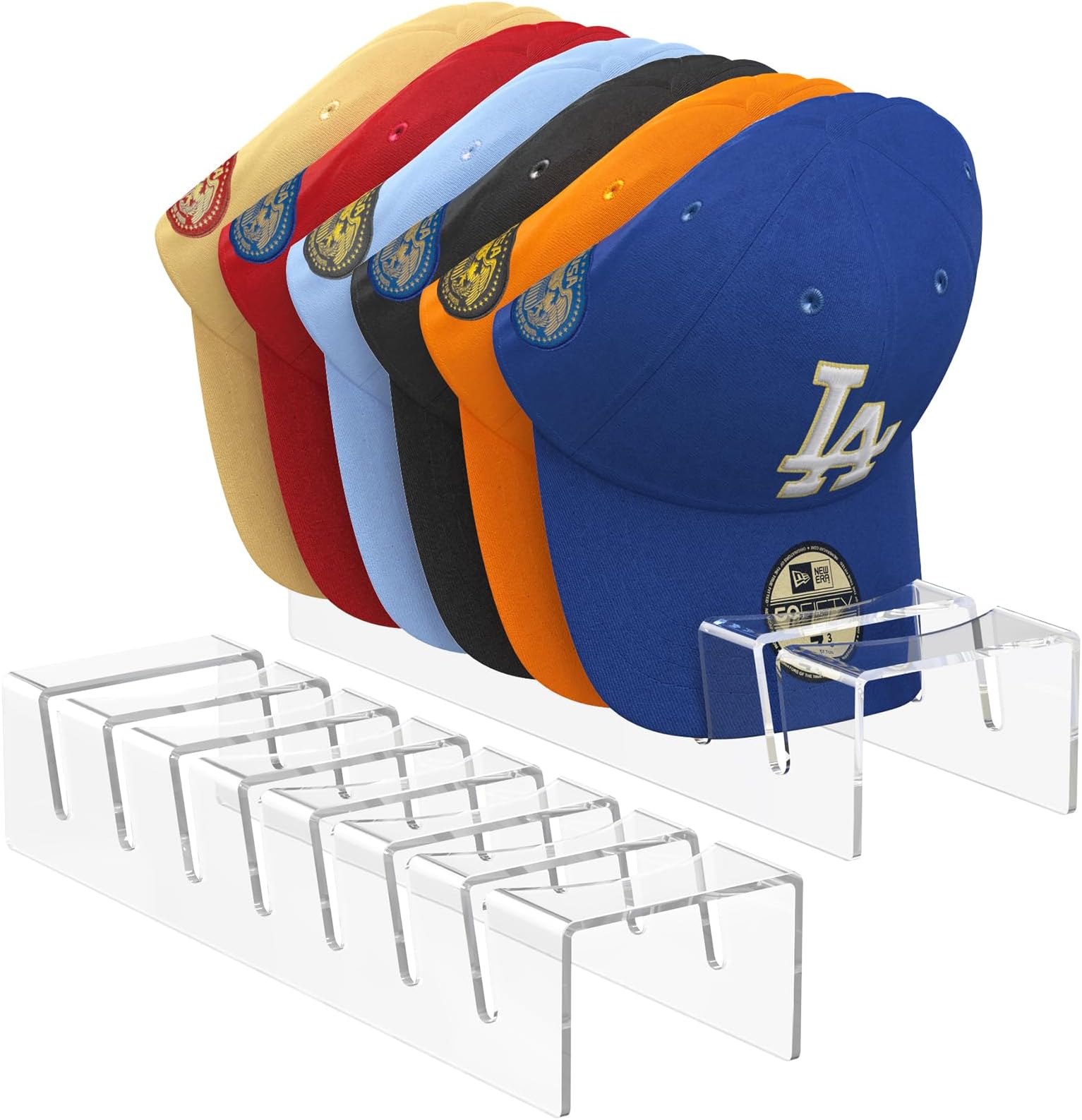 Amazon.com: 2Pcs Acrylic Hat Organizer Hat Stand for Baseball Caps, Hat ...