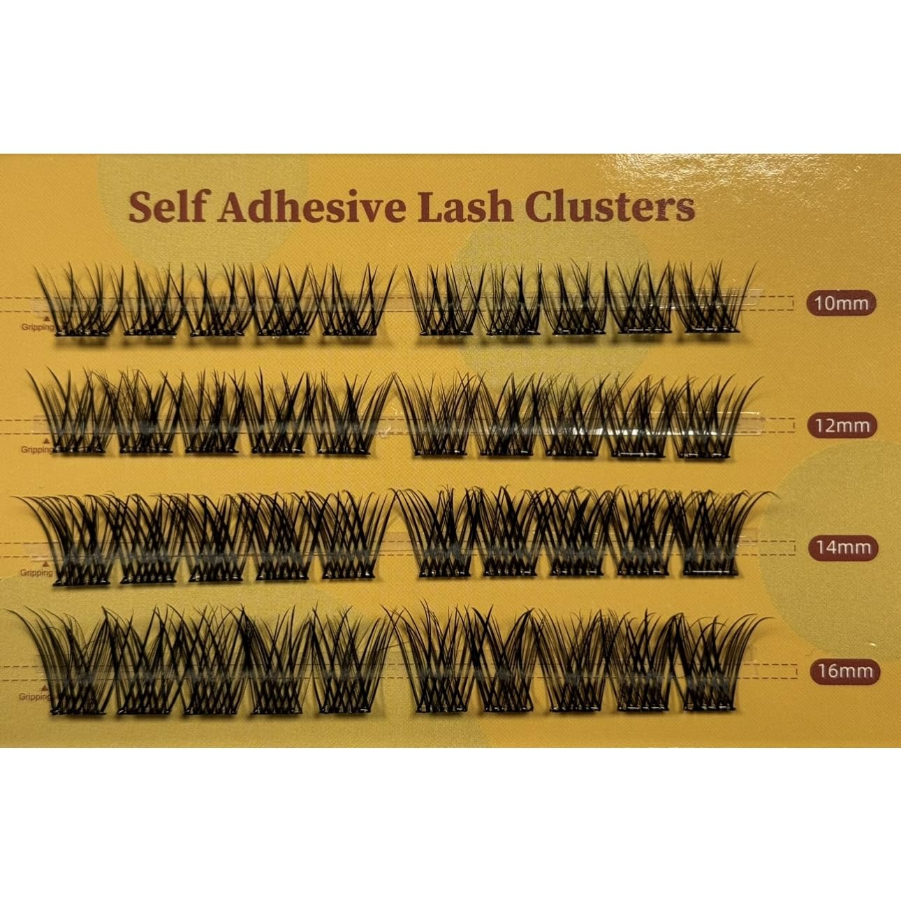 Amazon.com: Pre Bond Lash Clusters, Self-Adhesive, Glue Free, No ...