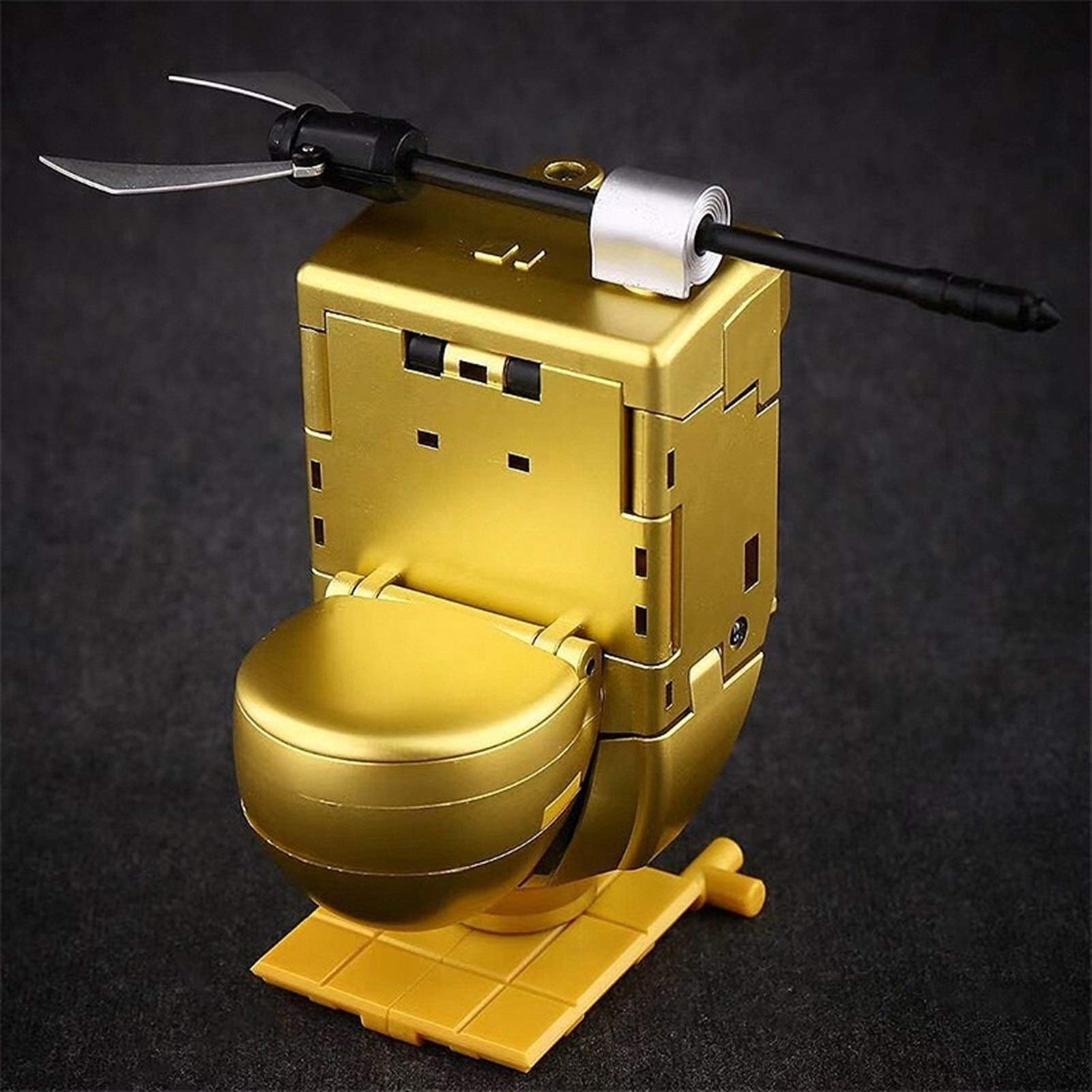 Wawayu Deformation Toys 12cm W 01g Golden Toilet Deformed Abs ...