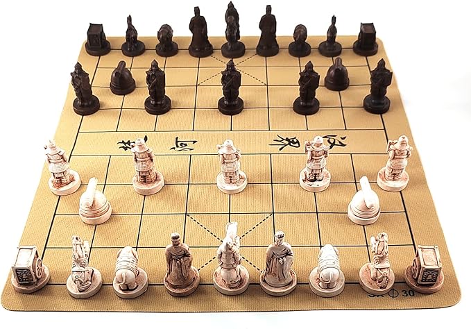 Amazon.com: Traditional Chinese Xiangqi Portable Chess Set,Travel Board ...