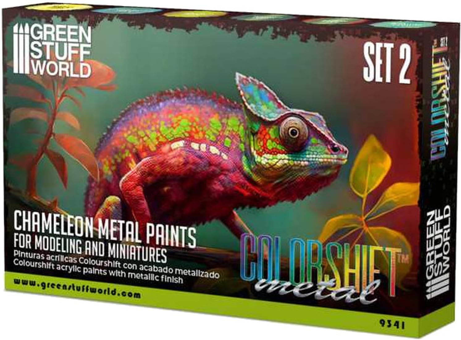 Amazon.com: Green Stuff World for Models & Miniatures Chrome Paint Set ...
