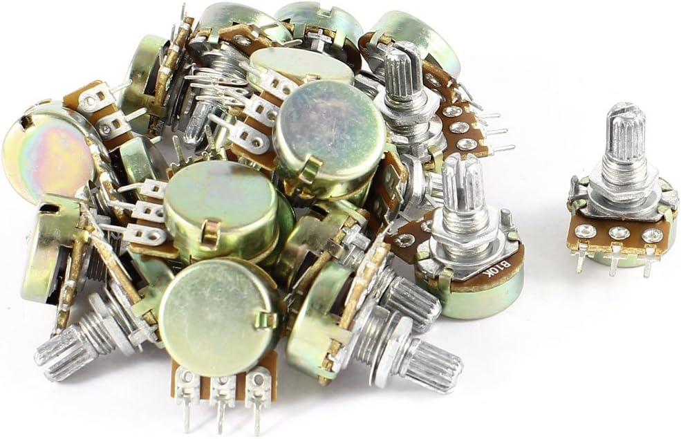 Amazon.com: Aexit 20 x Variable Resistors 10K Ohm B10K 3 Terminals ...
