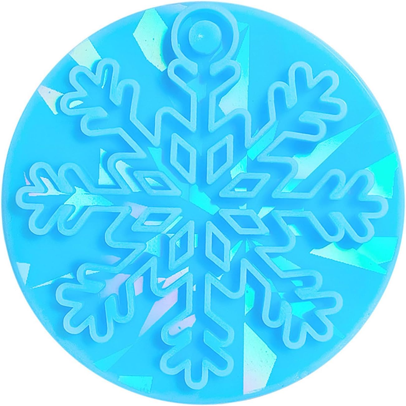 Amazon.com: Silicone Mold Holographic Snowflake Pendants Resin Molds ...