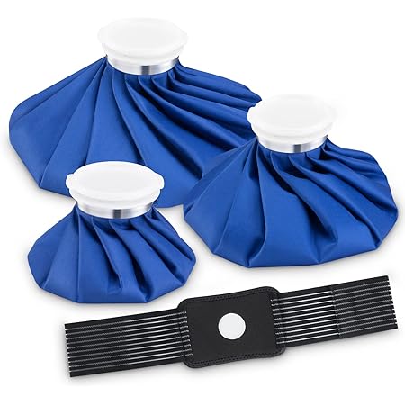 Amazon.com: Refillable Ice Bags with Clamp Closure [Pack of 5] Large, 6 ...