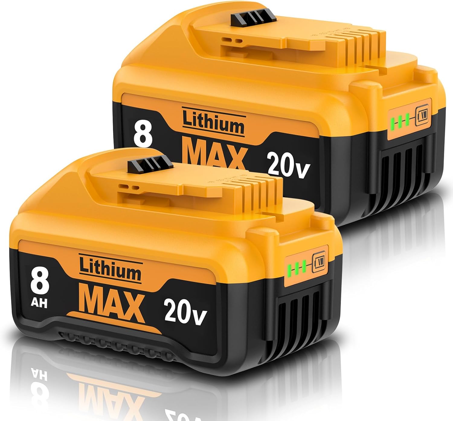 Amazon.com: BATTOOL 2-Pack 8000mAh Replacement for Dewalt 20V Battery ...