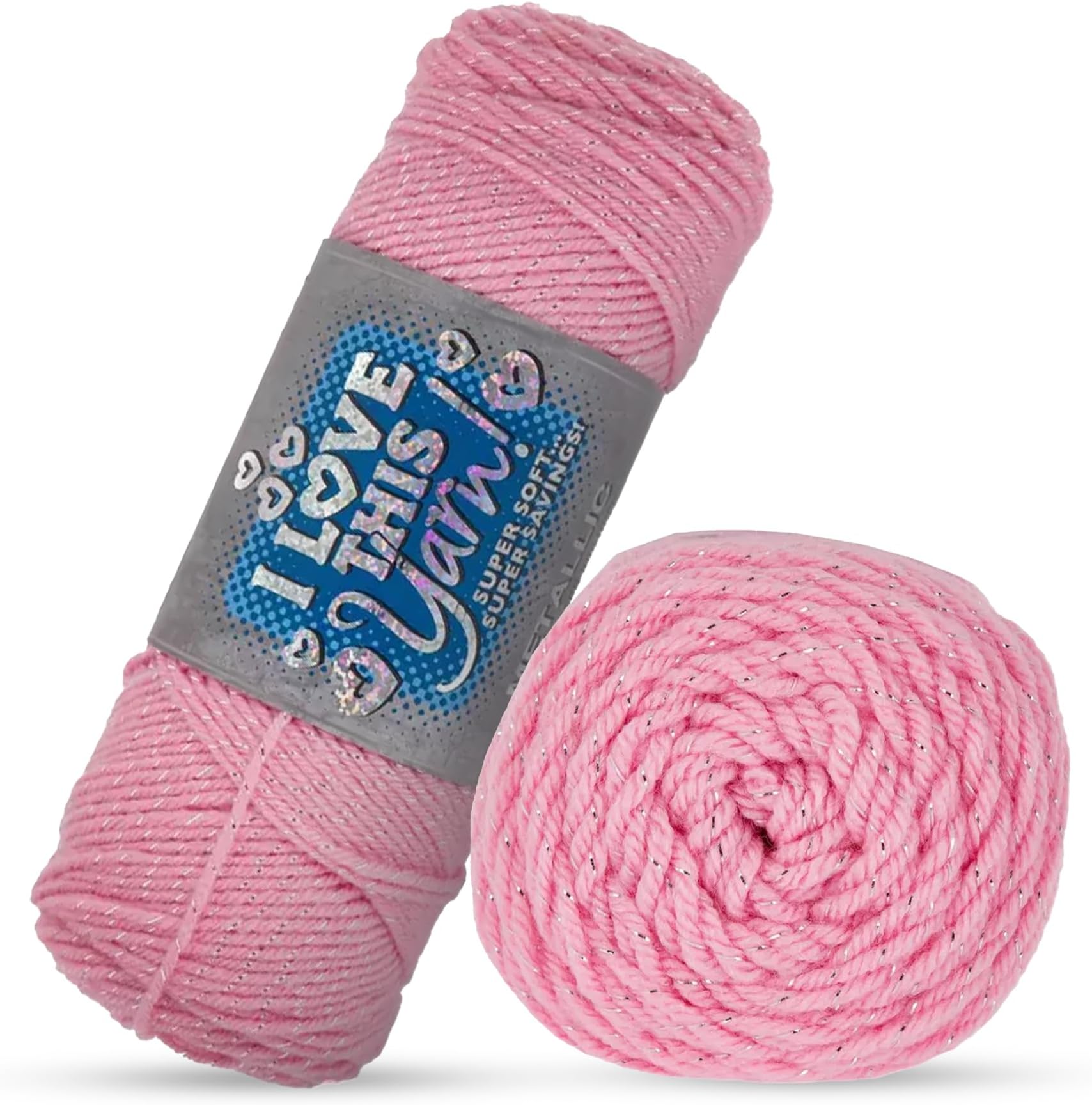 Amazon.com: I Love This Cotton Medium Yarn for Crocheting & Knitting ...