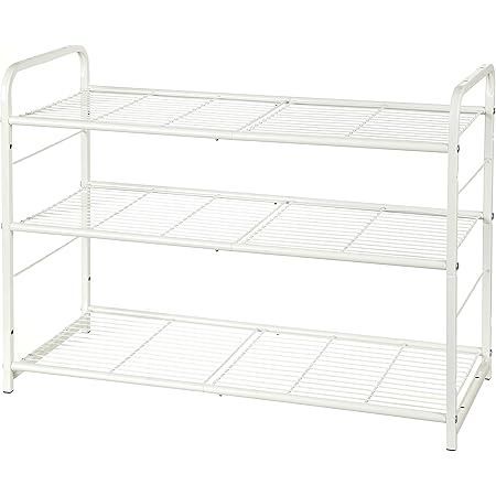 Amazon.com: Simple Trending 3-Tier Stackable Shoe Rack, Expandable ...