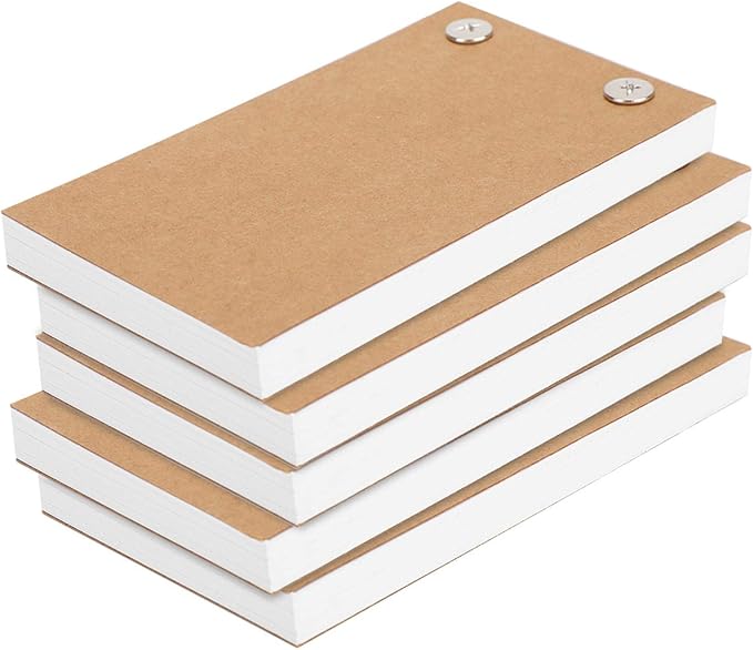 Blank Flipbooks Paper with Holes 5 Pack Flip Books Kit Flipbook ...
