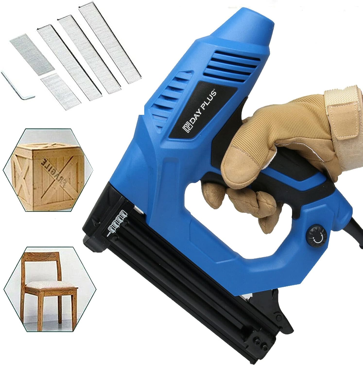 Agrafeuse Electrique, 2 en 1 Cloueuse/Agrafeuse électrique Brad ...