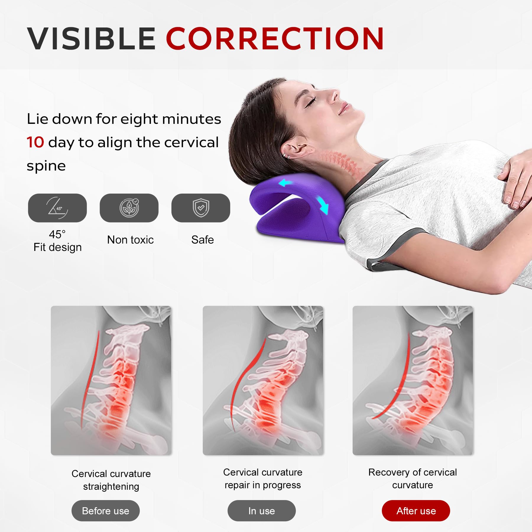 Snapklik.com : Neck And Shoulder Relaxer, Cervical Traction Device For ...