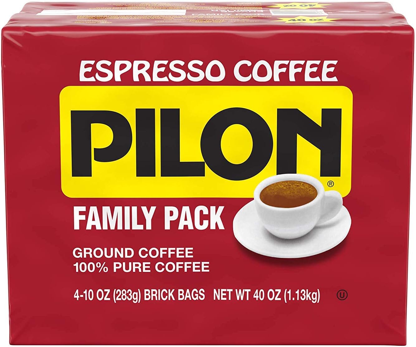 Amazon.com : Pilon Ground Espresso Coffee 10oz | 284g (Pack of 06 ...