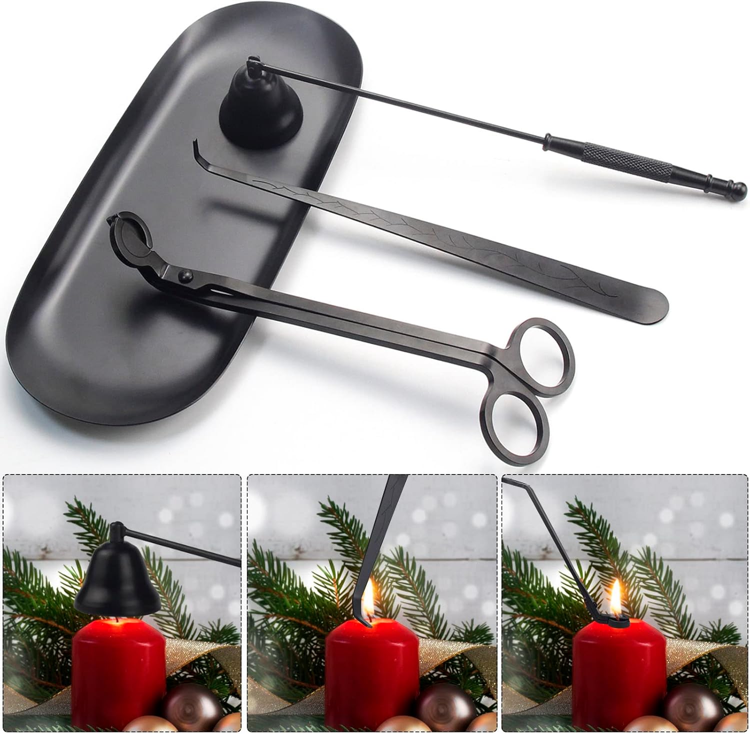 Amazon.com: Forliver Candle Wick Trimmer, Candle Snuffer, Candle Wick ...