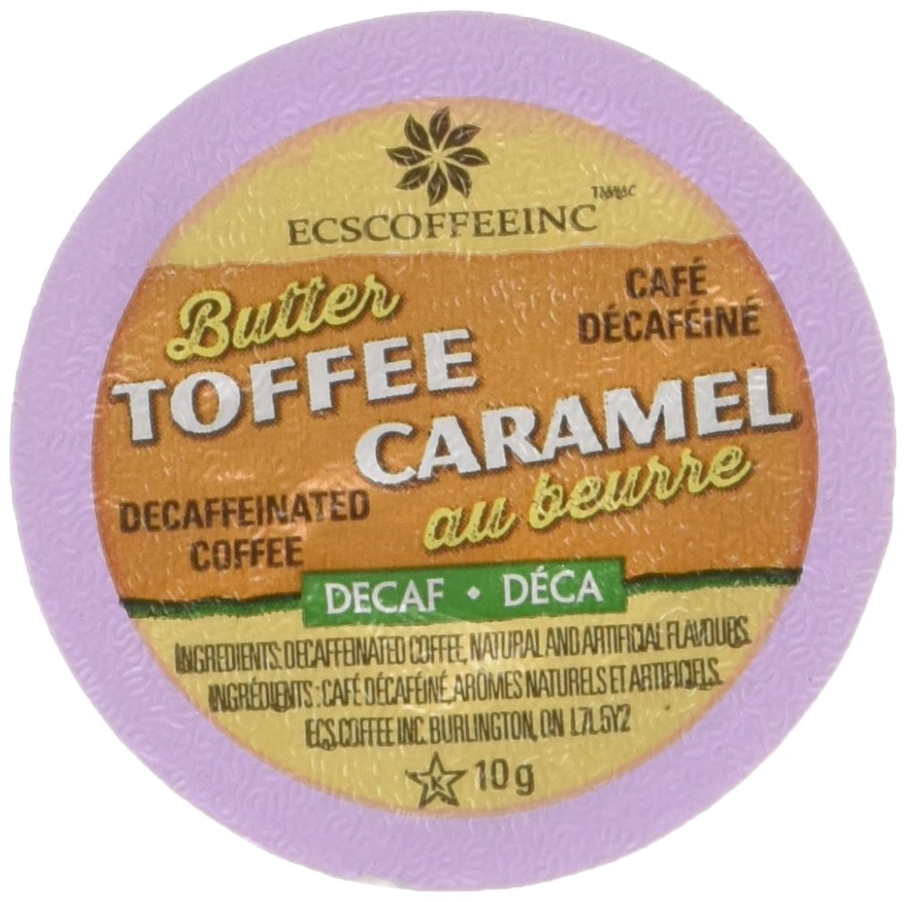 ECS Coffee Decaf Butter Toffee Coffee, 24 Count : Amazon.ca: Grocery ...